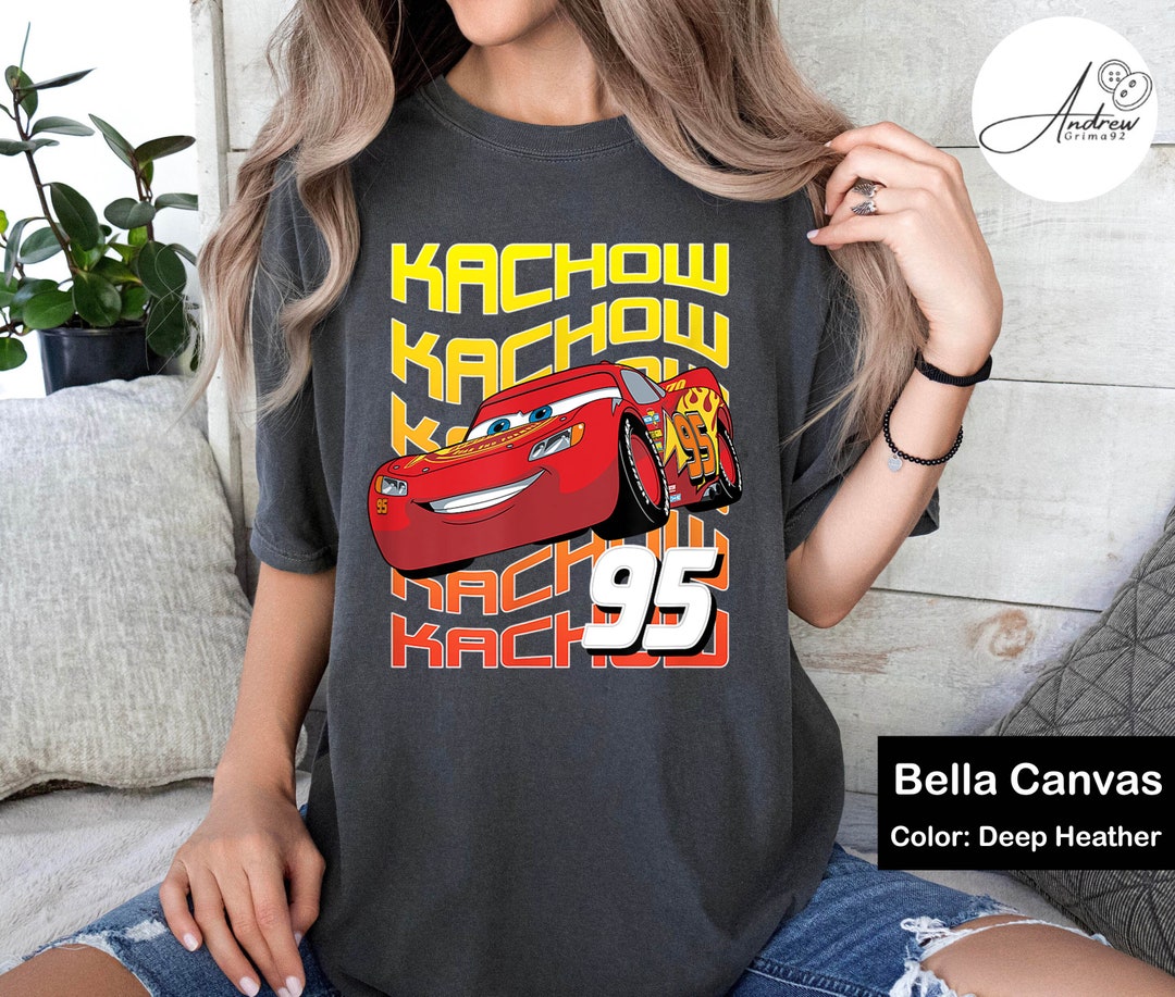 Disney Pixar Lightning Mcqueen Kachow 95 Graphic T-shirt, Tow Mater Tee, WDW Magic Kingdom ...