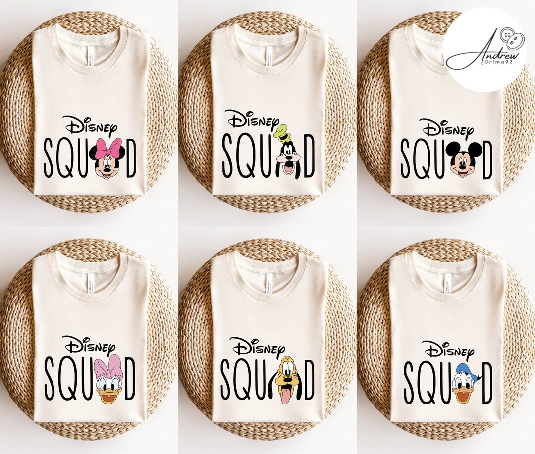 Disney Squad Shirts, 2024 Disney Family Shirt, Mickey and Friends Shirt ...