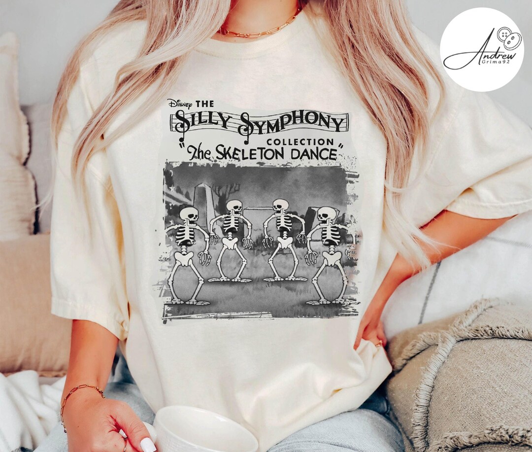 Silly Symphony Collection the Skeleton Dance Shirt, Funny Disney ...