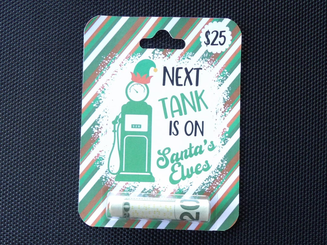 Christmas Gas Money Card - Elf Cash Holder Gift - Etsy