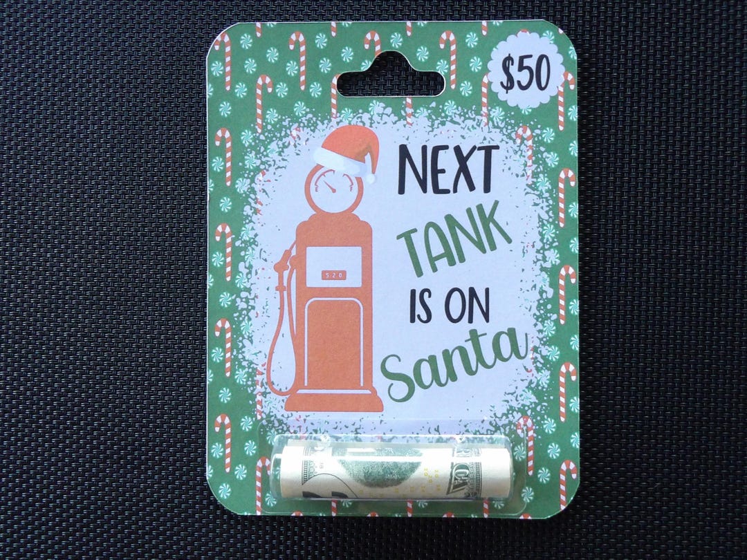 Santa Gas Money Gift Card, Unique Holiday Cash Gift - Etsy