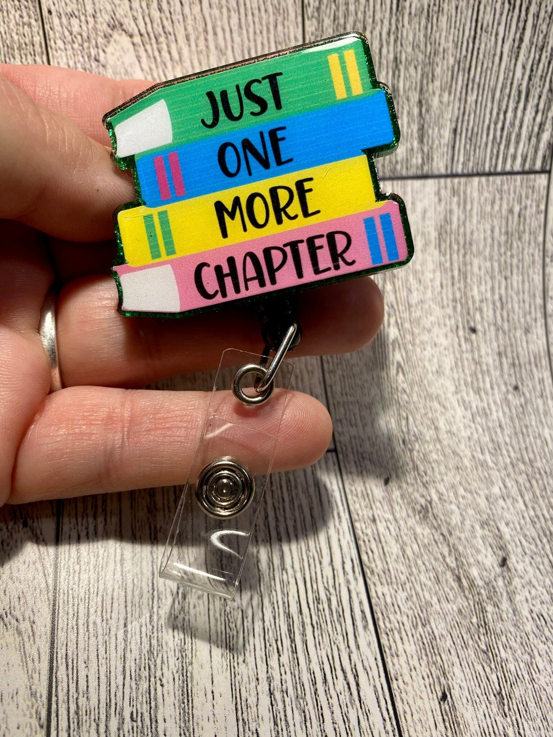 Badge Reel Books / Reading - Etsy