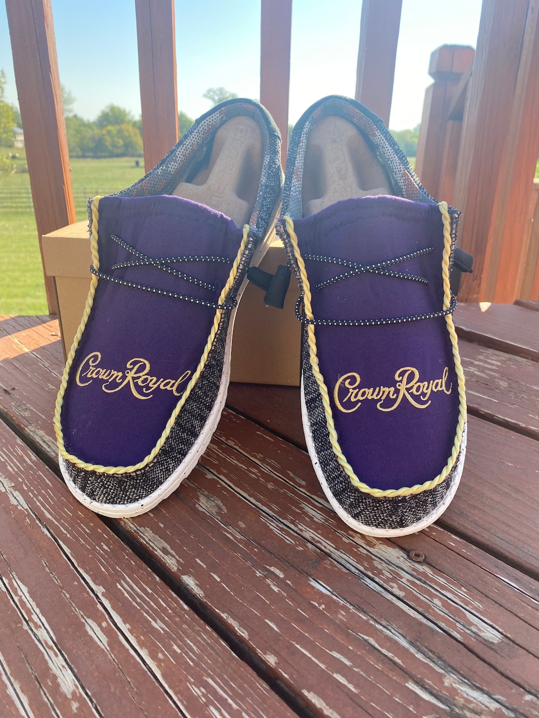 Custom Crown Royal Hey Dudes Shoes: Hand Stitched Men's & Women's - Etsy