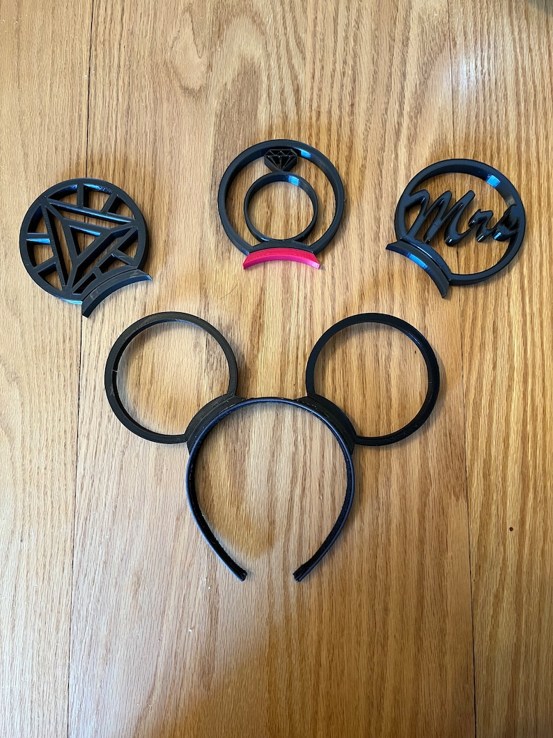 Magnetic Mouse Ear STL File: Solid 3D Printing With Adapter - Etsy