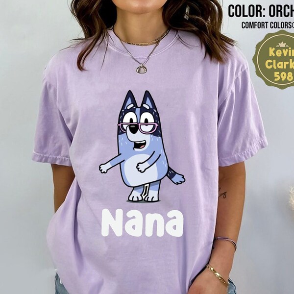 Bluey Chris Heeler Nana Shirt - Etsy