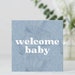 Congratulations Baby Blue Expecting Card, 6x6 Baby Card, Modern Welcome ...