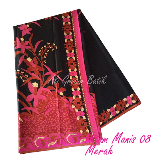 Traditional Indonesian Batik Fabric Primisima Hitam Manis 08 - Etsy