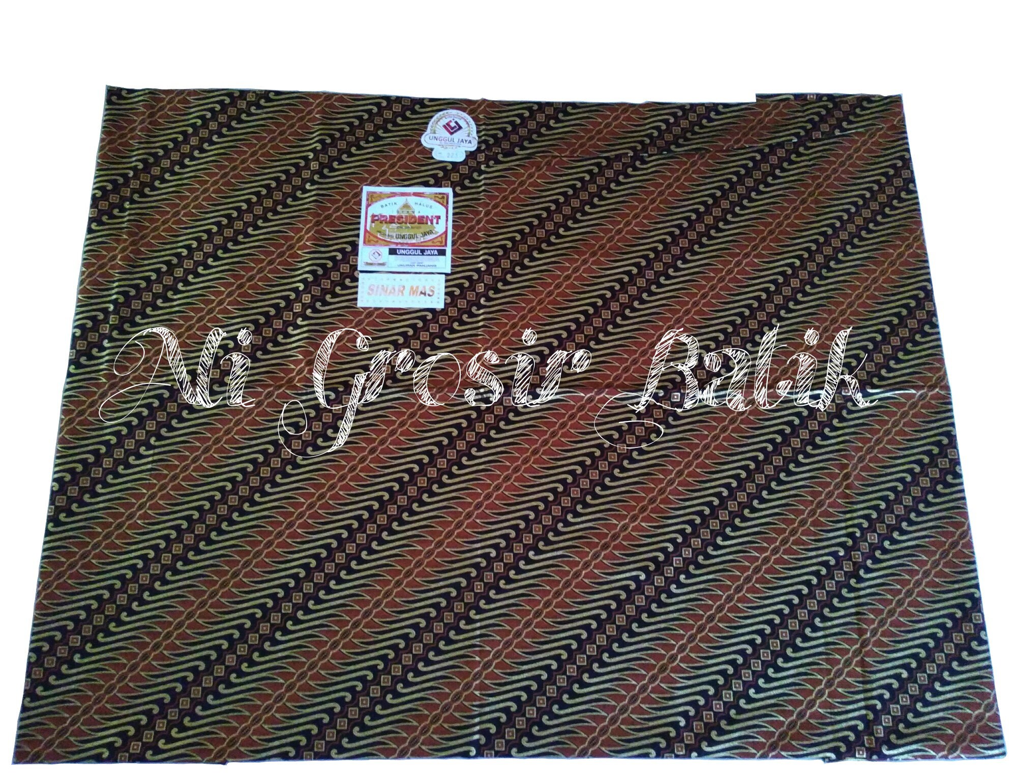 Traditional Indonesian Batik Fabric Primisima Istana President Sinar ...