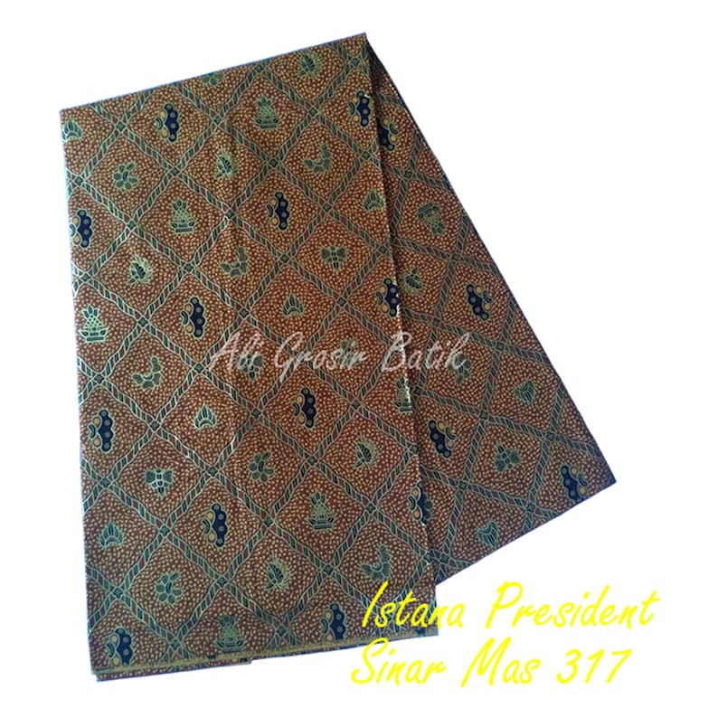 Traditional Indonesian Batik Fabric Primisima Istana President Sinar ...