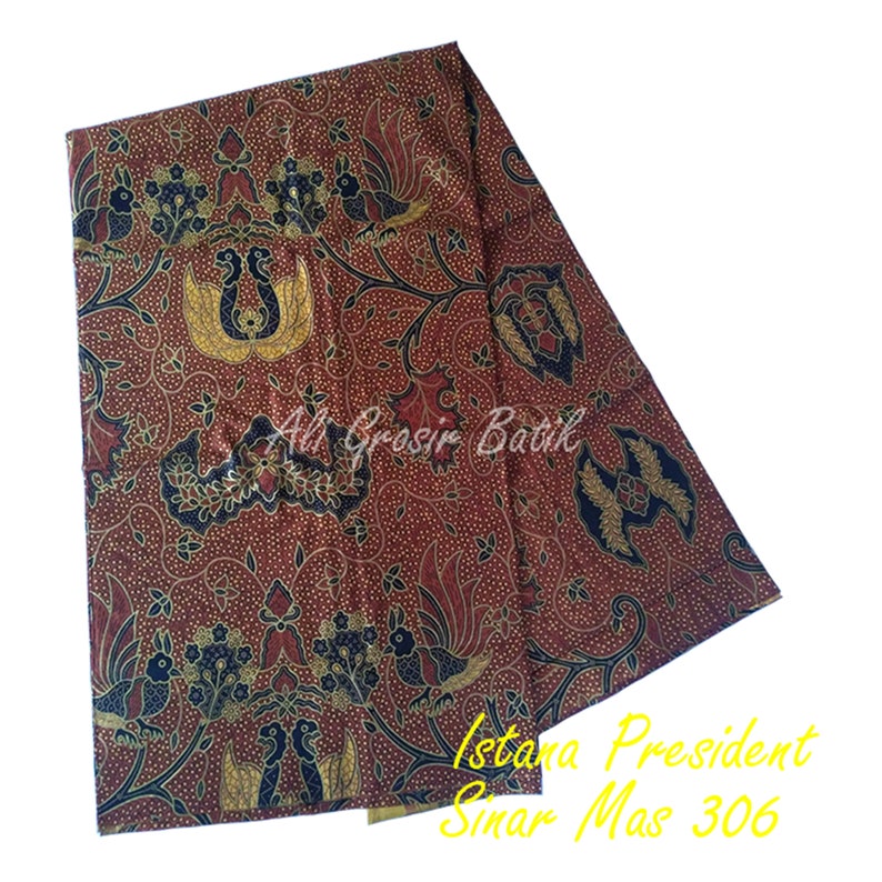 Traditional Indonesian Batik Fabric Primisima Istana President Sinar ...
