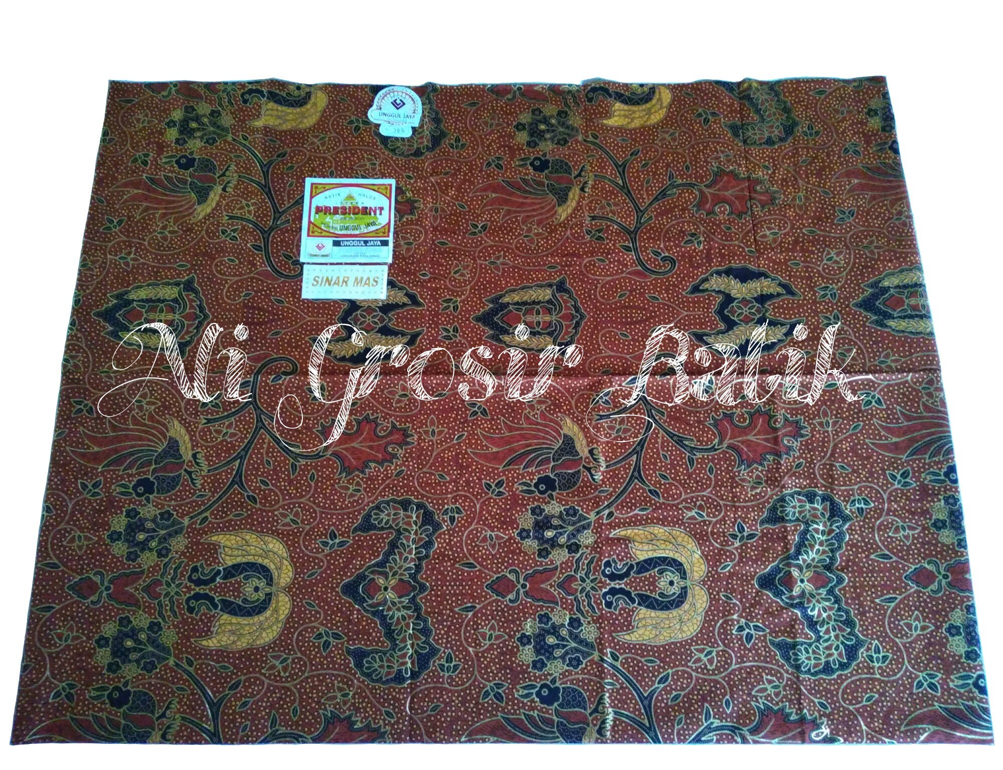Traditional Indonesian Batik Fabric Primisima Istana President Sinar ...