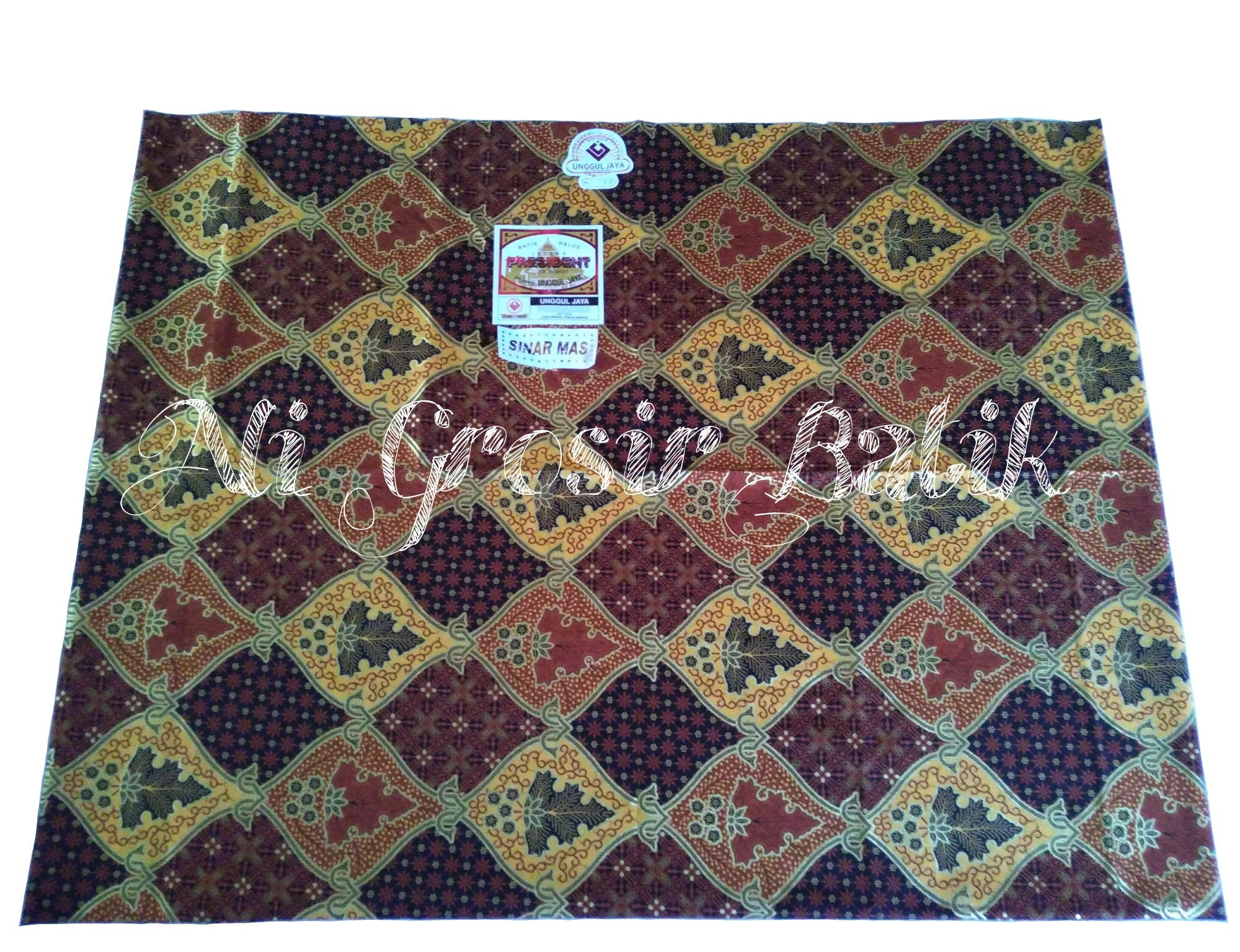 Traditional Indonesian Batik Fabric Primisima Istana President Sinar ...