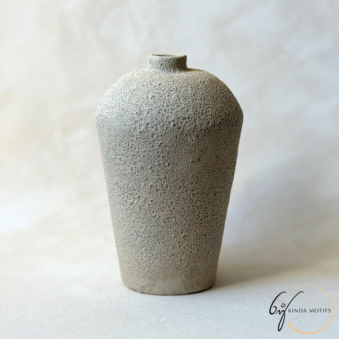 Minimalist Textured Rustic Handmade Ceramic Vase - Etsy