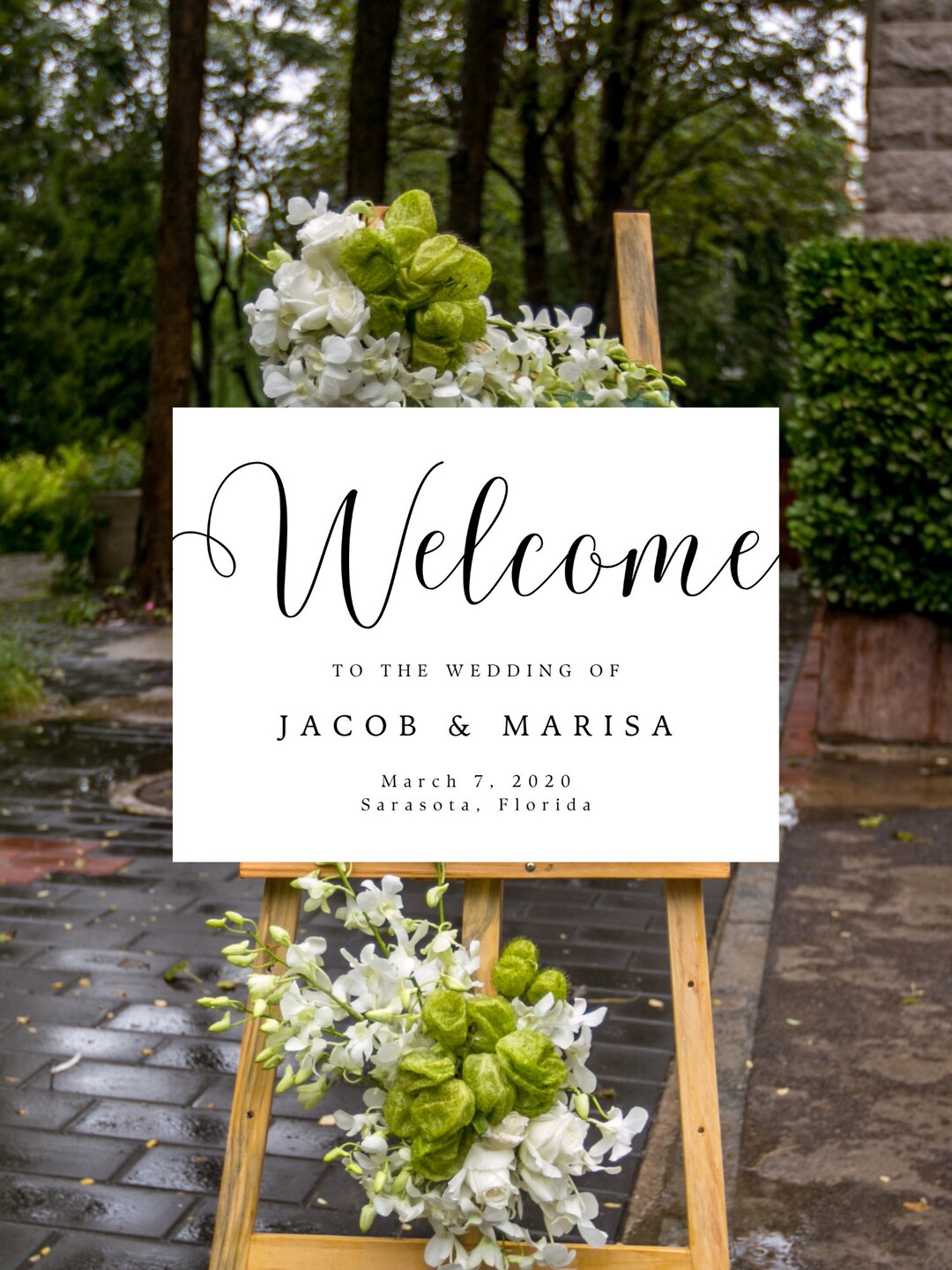 24 X 18 Inch Welcome to the Wedding of Sign - Customizable Digital ...