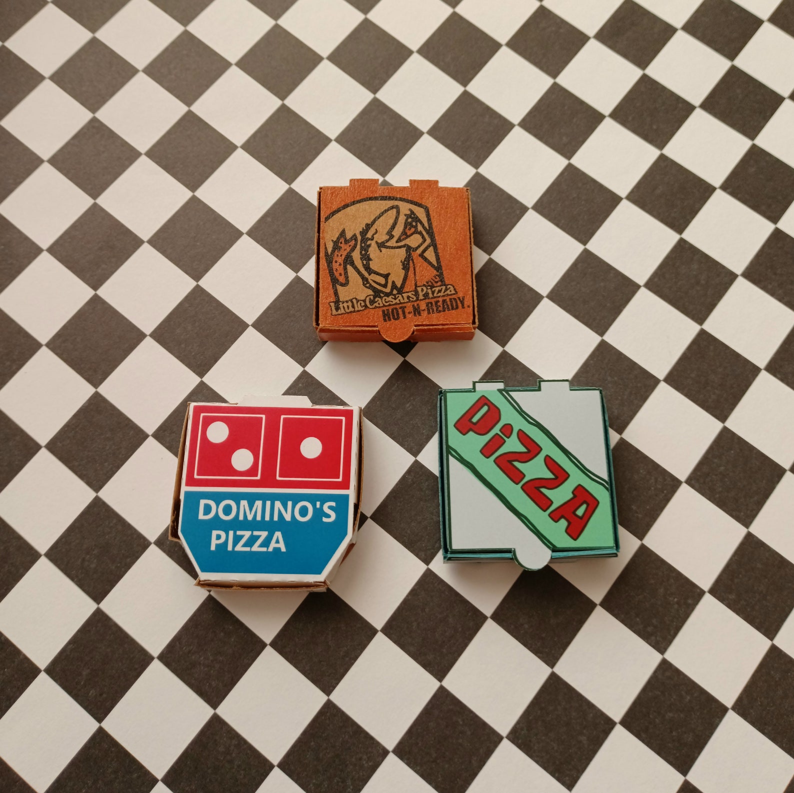 Domino's 1:12 Miniature Pizza Box Tiny Food Accessory - Etsy