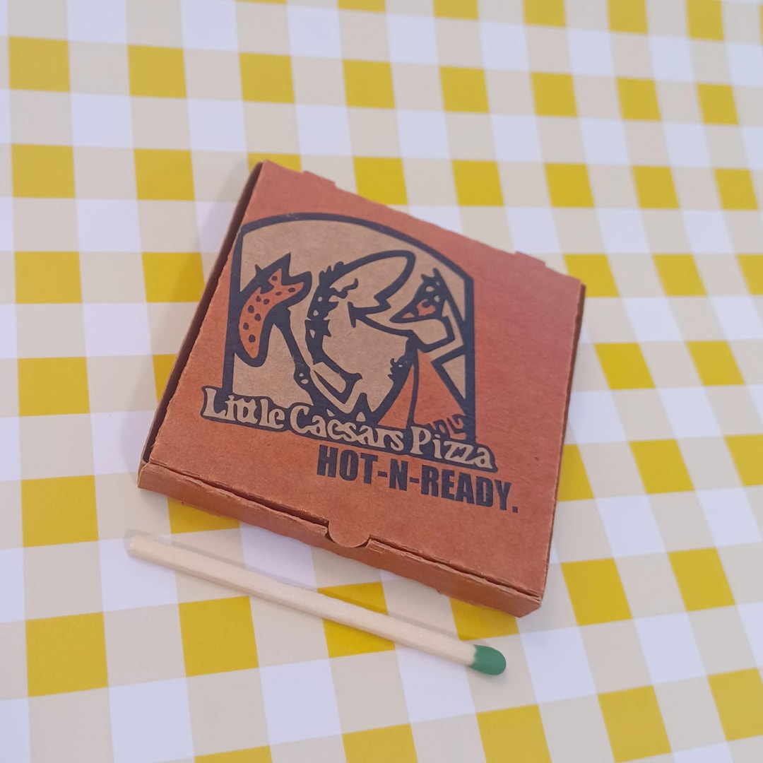 Little Caesars 1:6 Fashion Doll Miniature Pizza Box - Etsy