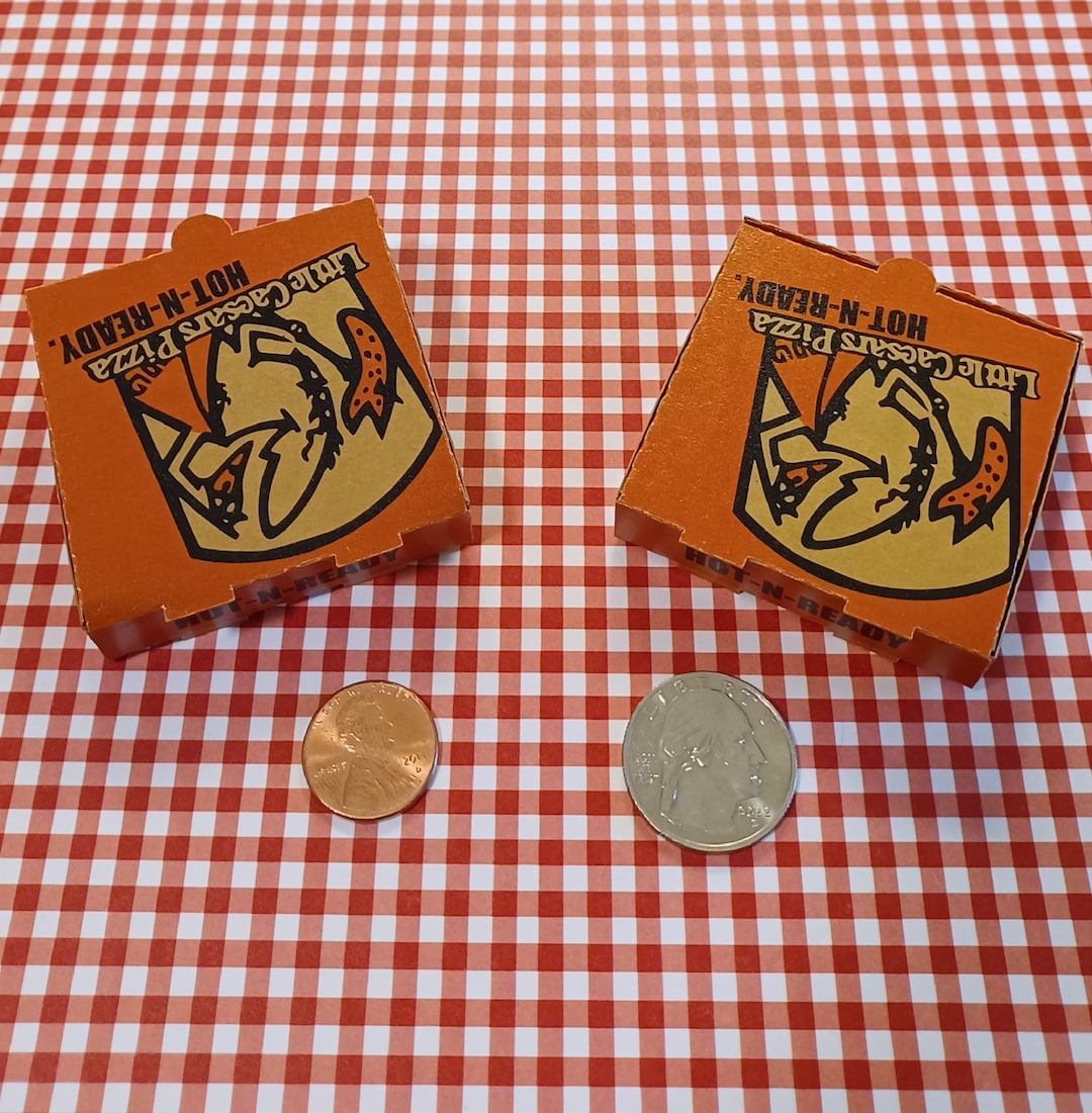 Little Caesars Pizza Box Miniature Party Favor - Etsy