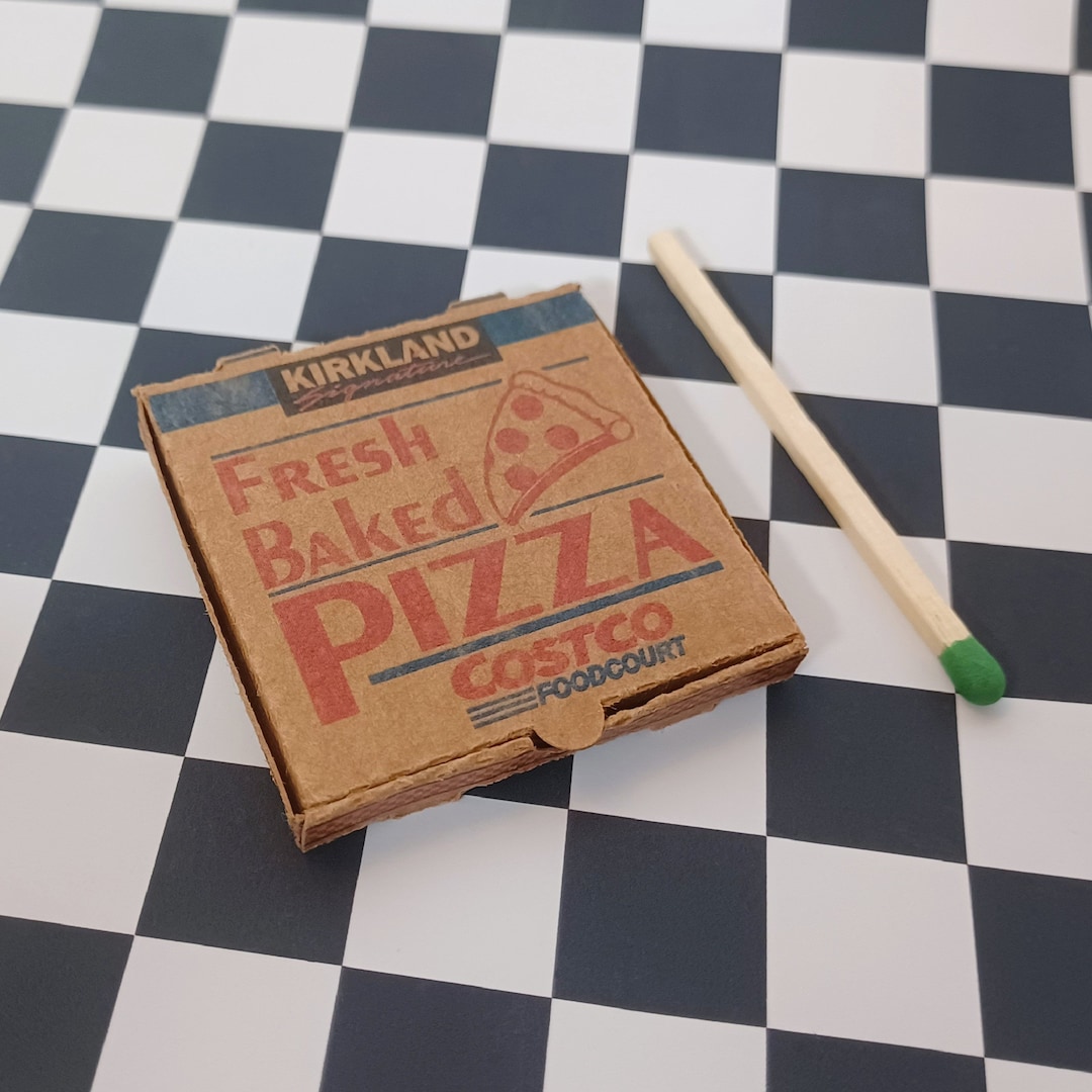 Costco 1:12 Miniature Pizza Box [pizza Not Included] - Etsy