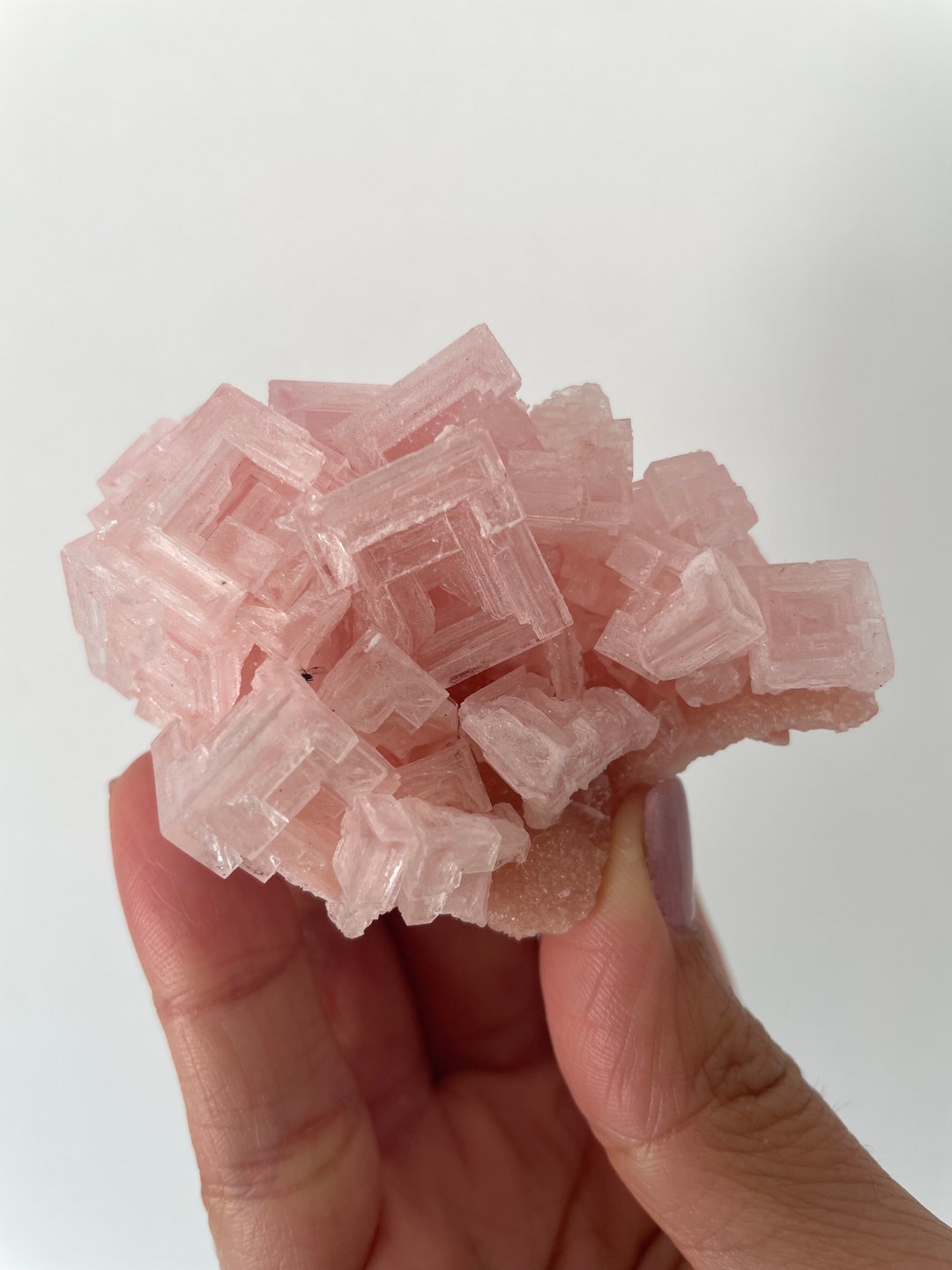 Pink Halite, Pink Halite Cluster, Natural Pink Halite - Etsy