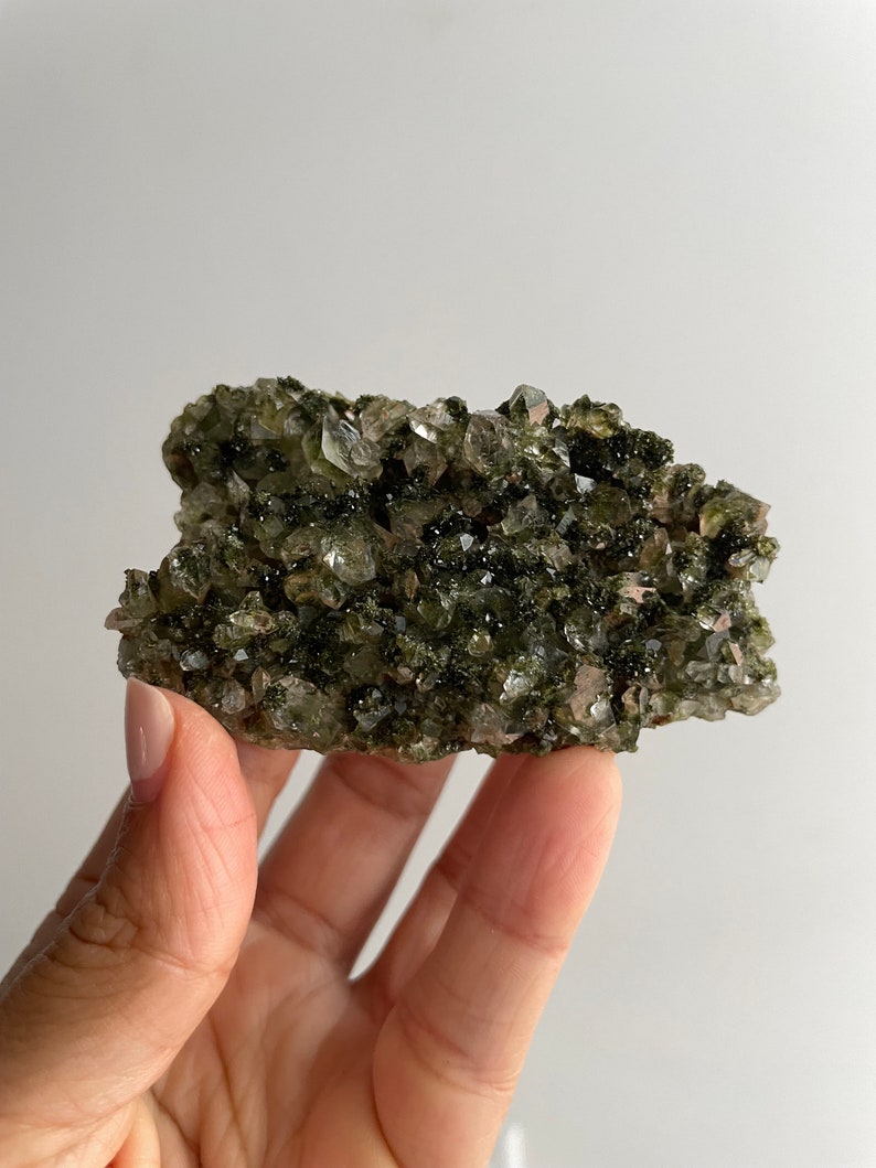 Epidote and Quartz, Forest Epidote and Quartz, Epidote and Quartz From ...