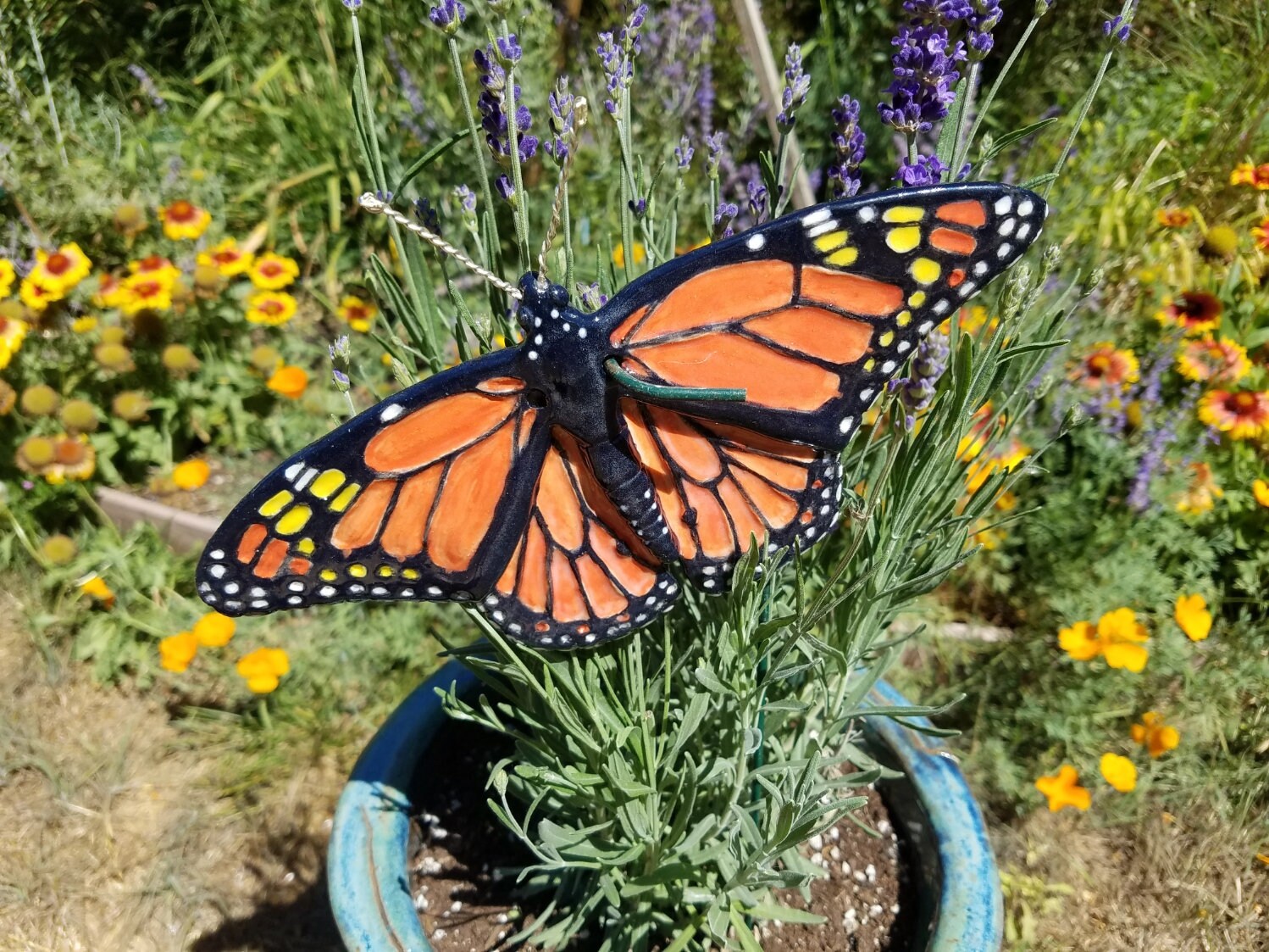 Ceramic Monarch Butterfly - Etsy
