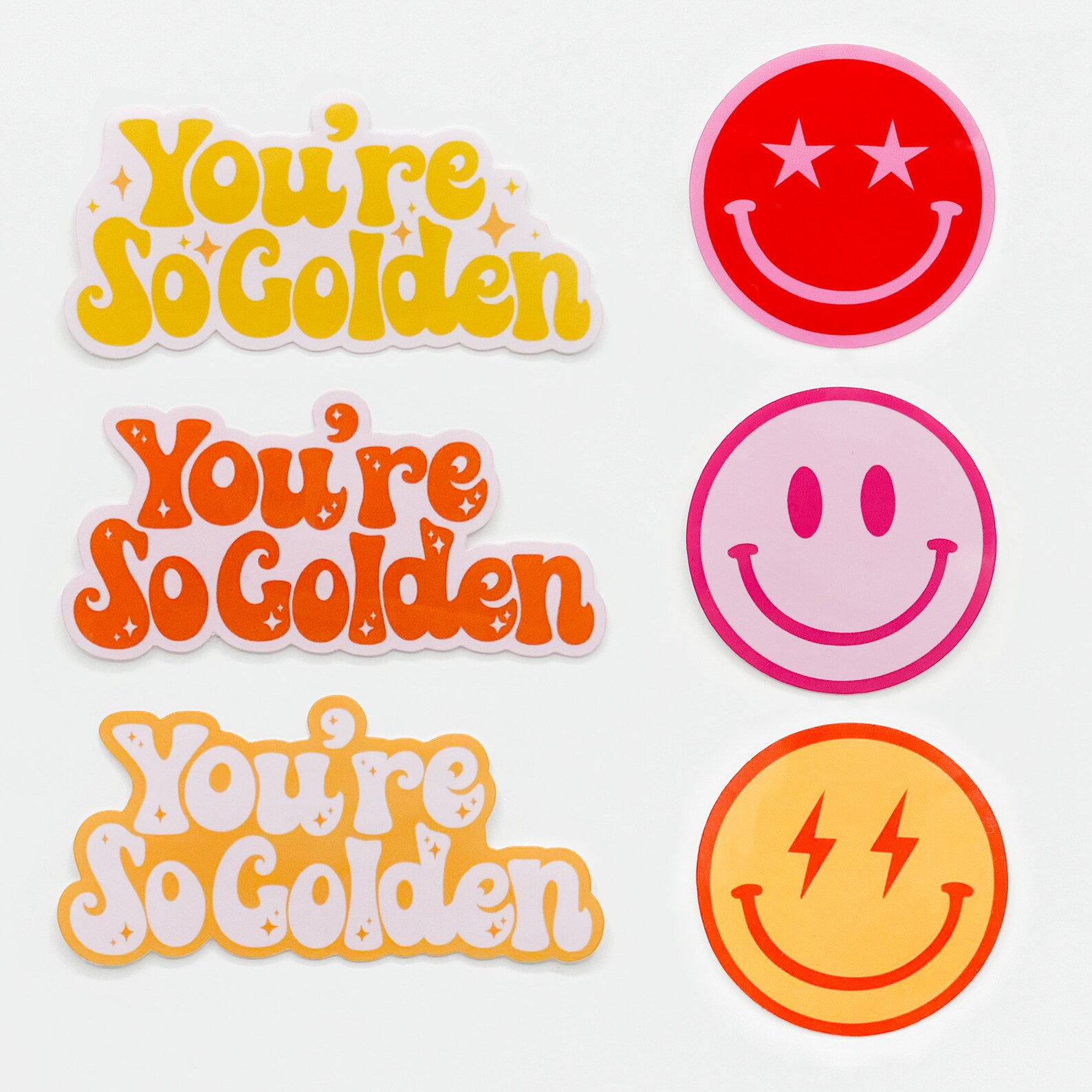Good Vibes Sticker Pack Stickers 6 Sticker Pack - Etsy