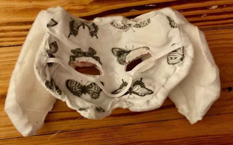 White Bunny Mask With Floppy Ears - Etsy