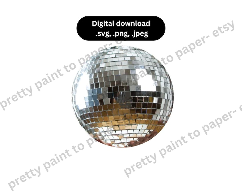 Groovy, Disco Ball, .svg, .png, .jpeg, Mirror Disco Ball, Clipart ...
