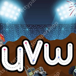 Alphabet Tracer, Kids Birthday, Editable Kids Printable, ABC Tracing ...