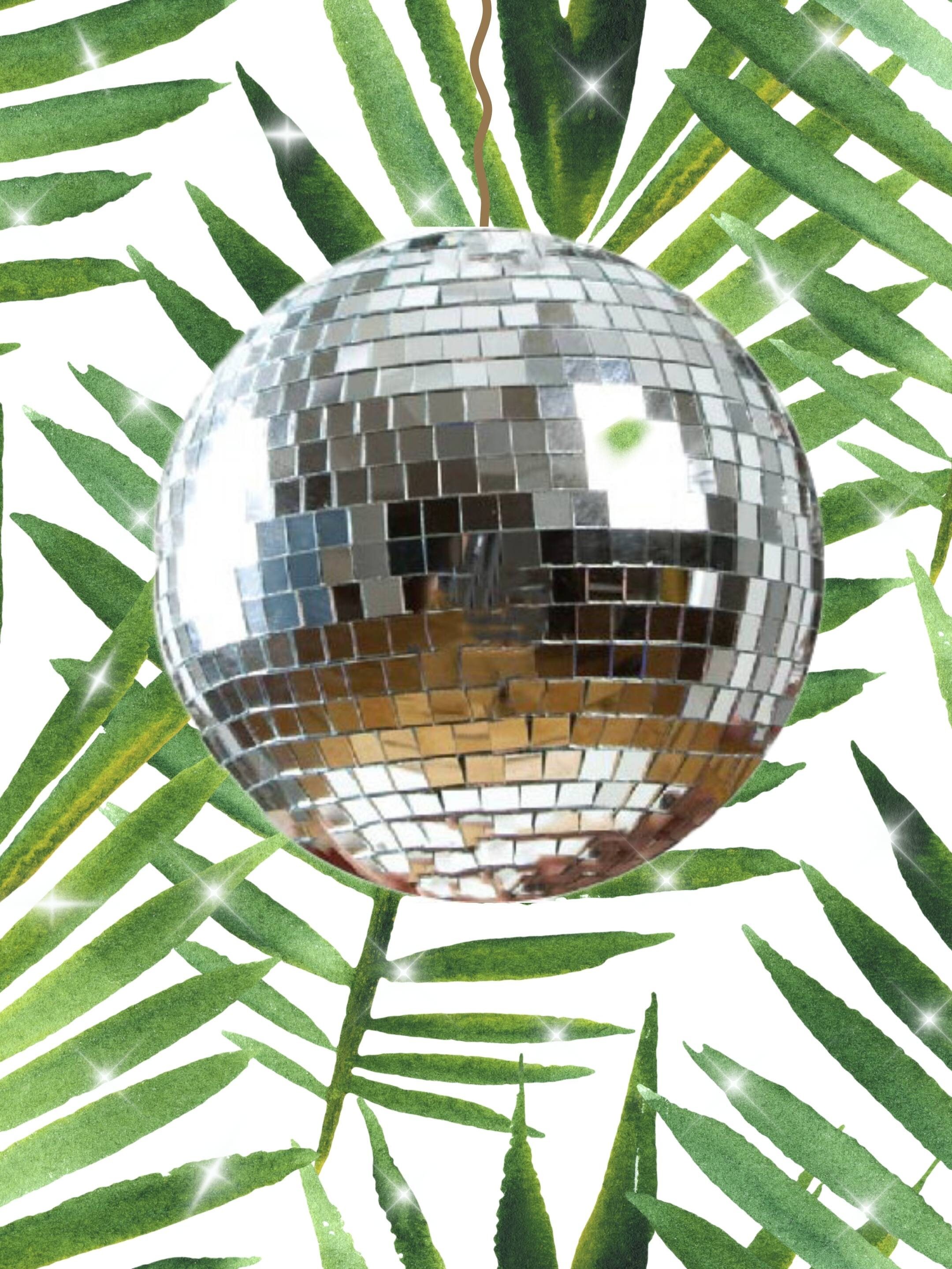 Disco, Customizable, Wall Art, Earthy, Palm Leaves, Digital Download ...
