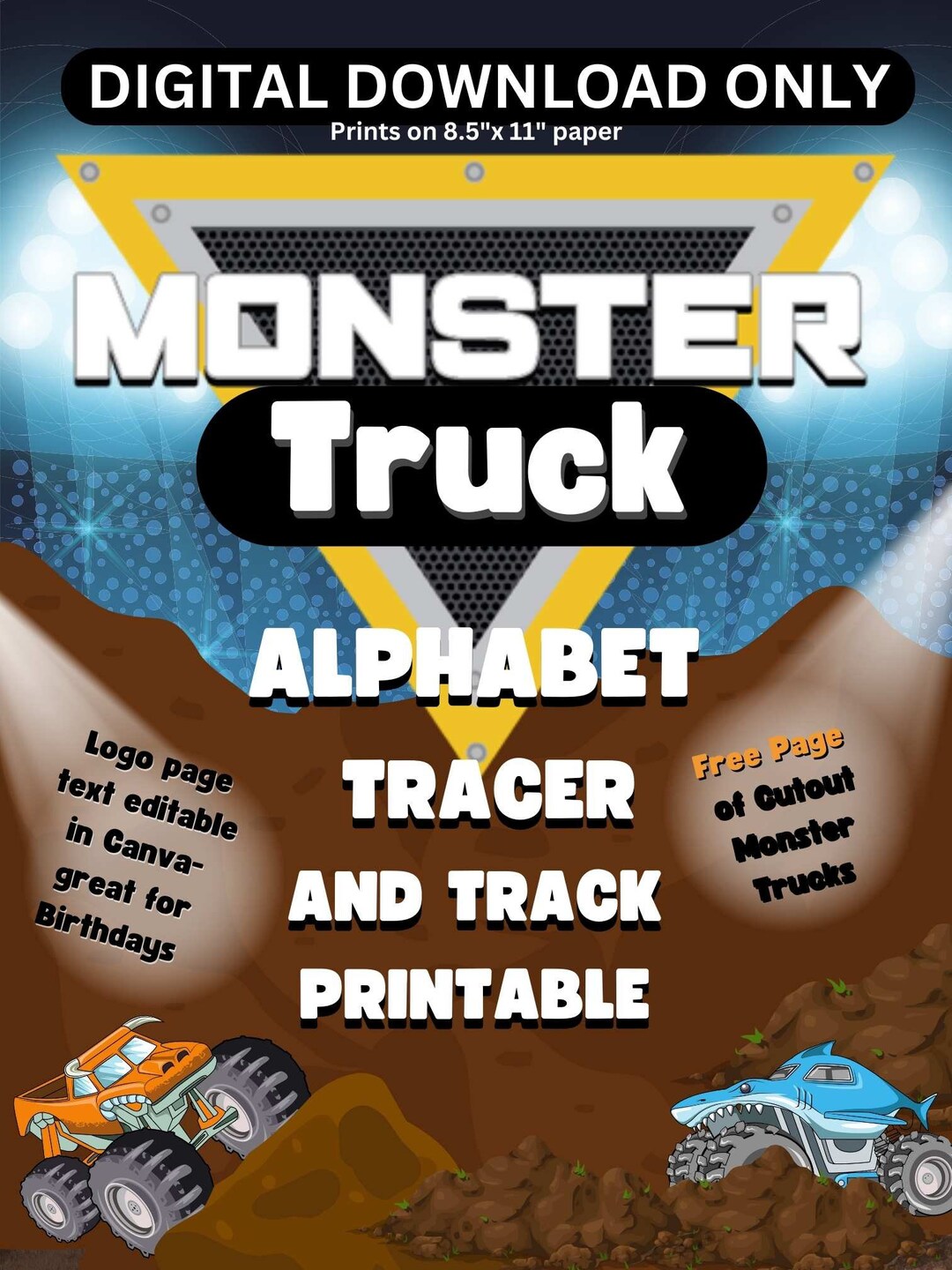 Alphabet Tracer, Kids Birthday, Editable Kids Printable, ABC Tracing ...