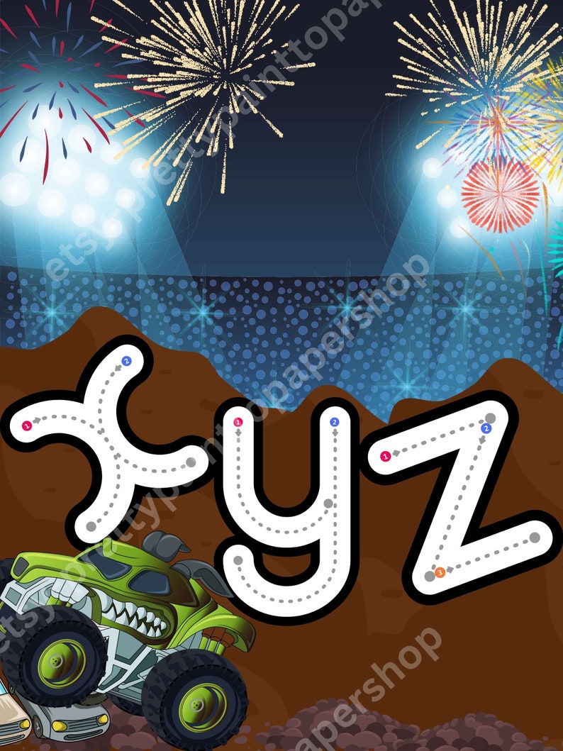 Alphabet Tracer, Kids Birthday, Editable Kids Printable, ABC Tracing ...