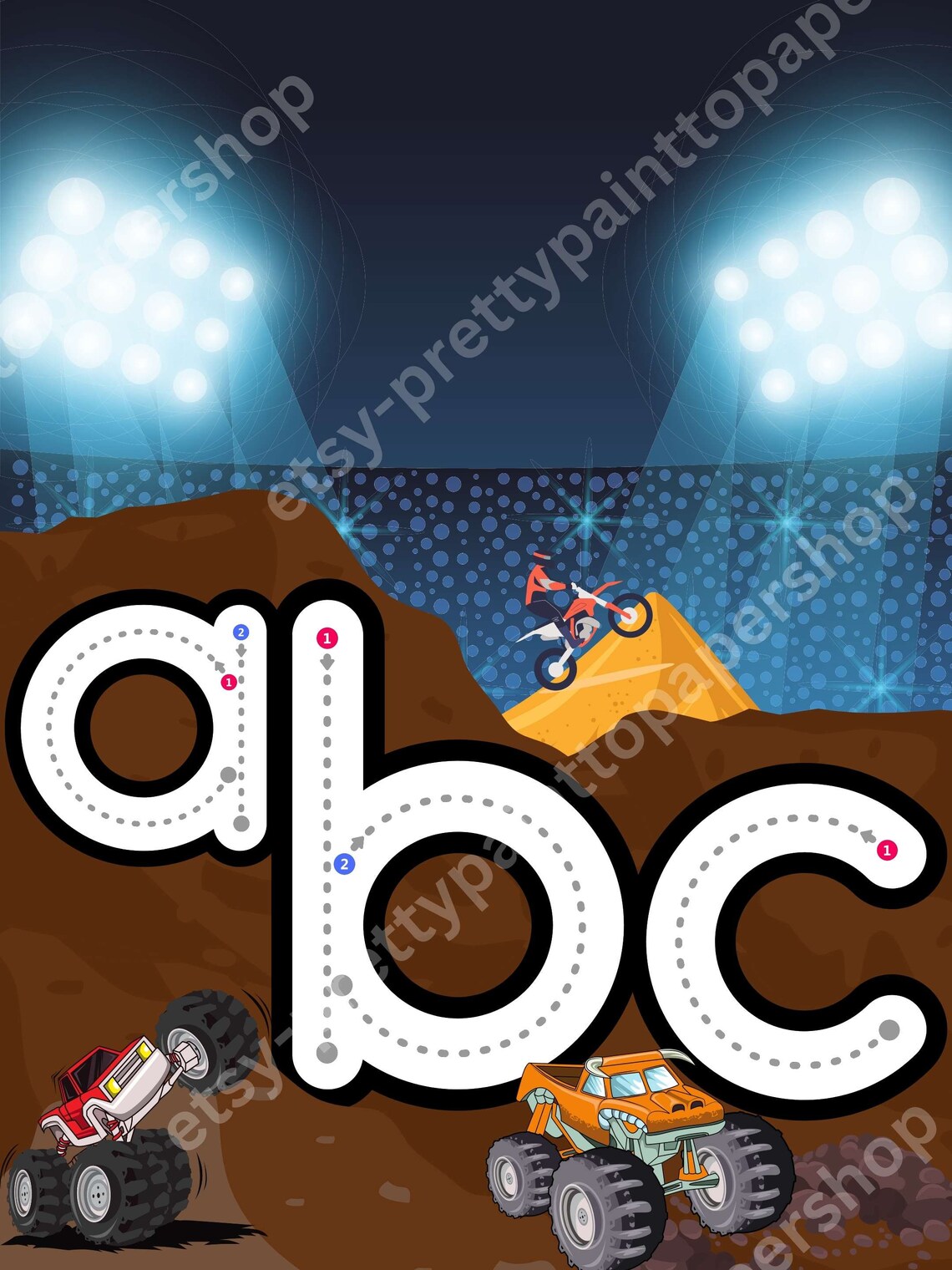 Alphabet Tracer, Kids Birthday, Editable Kids Printable, ABC Tracing ...