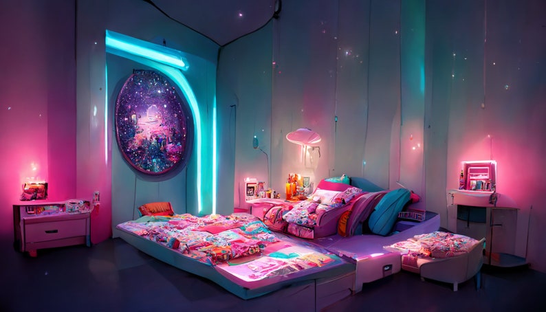 Sci Fi Alien Girl Room - Etsy