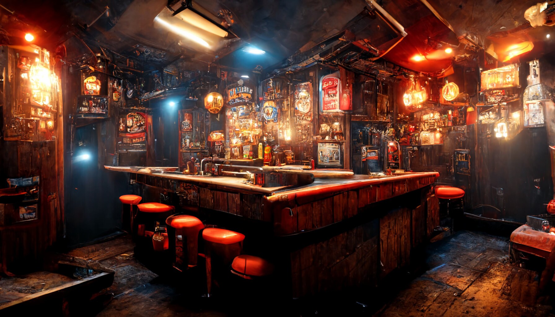 Biker Dive Bar Themed Video Conferencing Backgrounds - Etsy