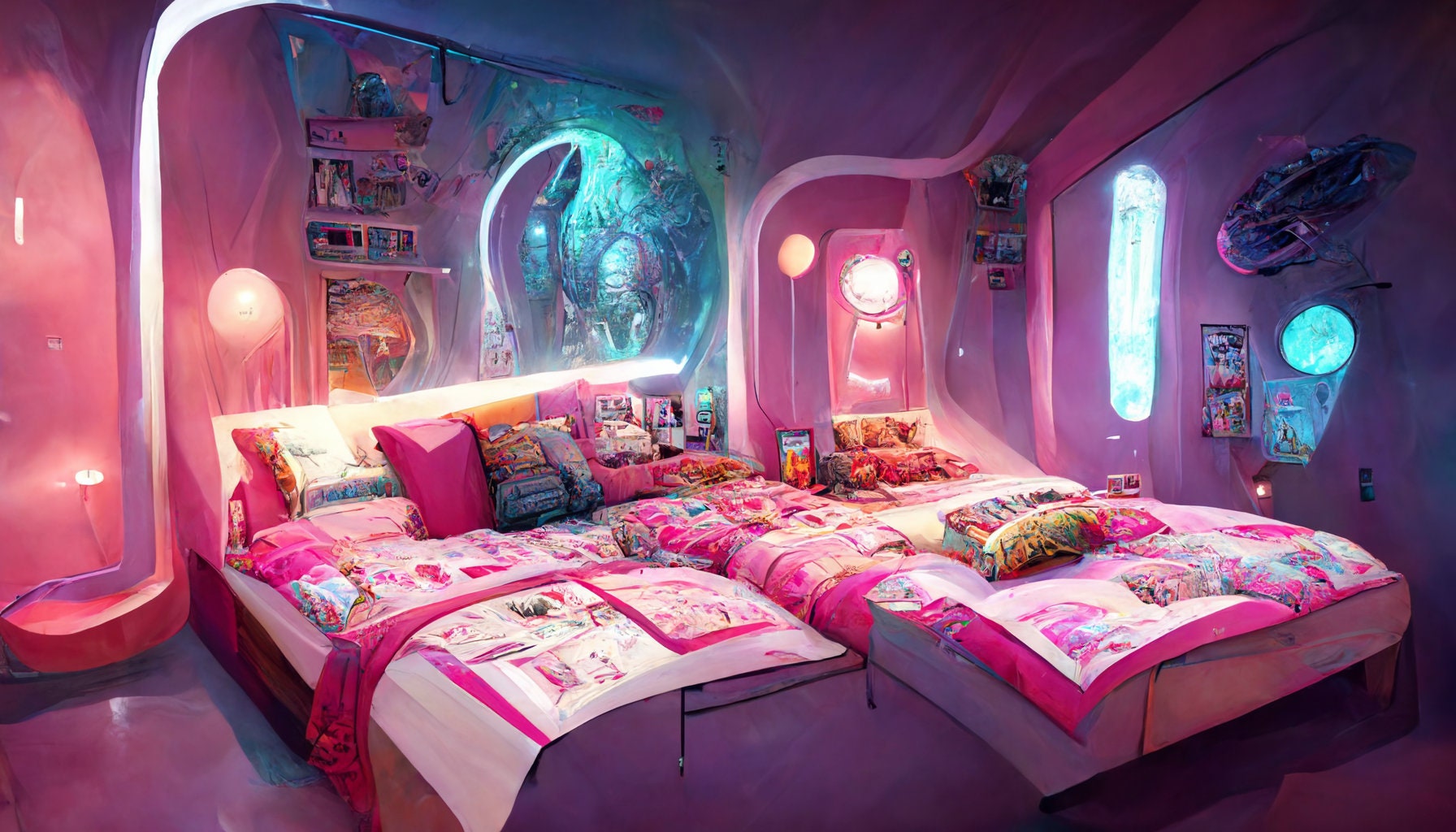 Sci Fi Alien Girl Room - Etsy