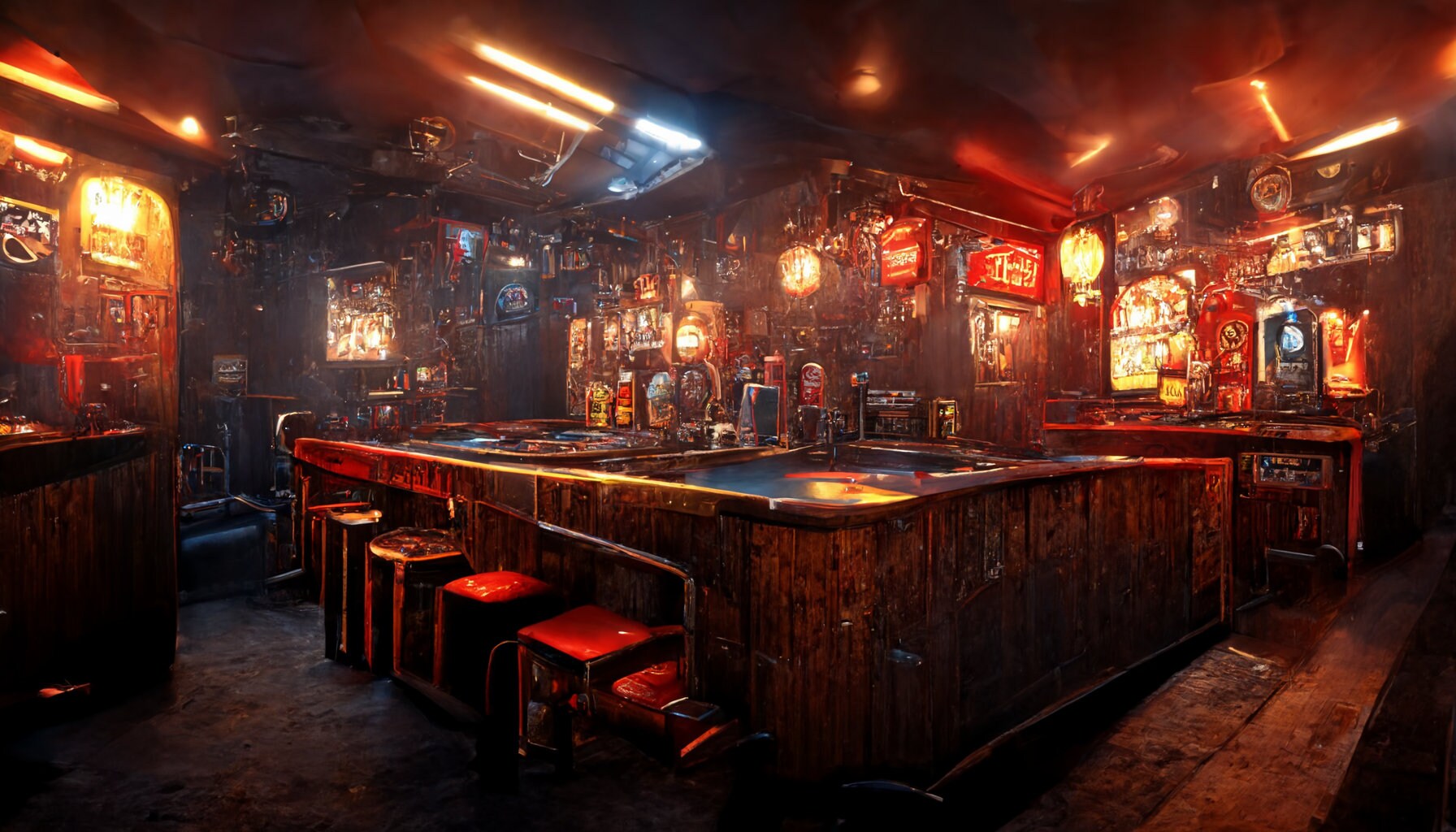Biker Dive Bar Themed Video Conferencing Backgrounds - Etsy