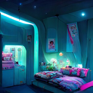 Sci Fi Alien Girl Room - Etsy