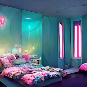 Sci Fi Alien Girl Room - Etsy