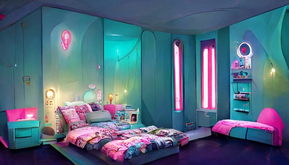 Sci Fi Alien Girl Room - Etsy