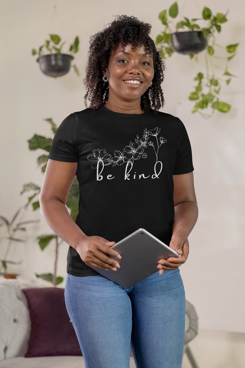 Flower Gift T-shirt Flower Shirt Positive Message Shirt - Etsy