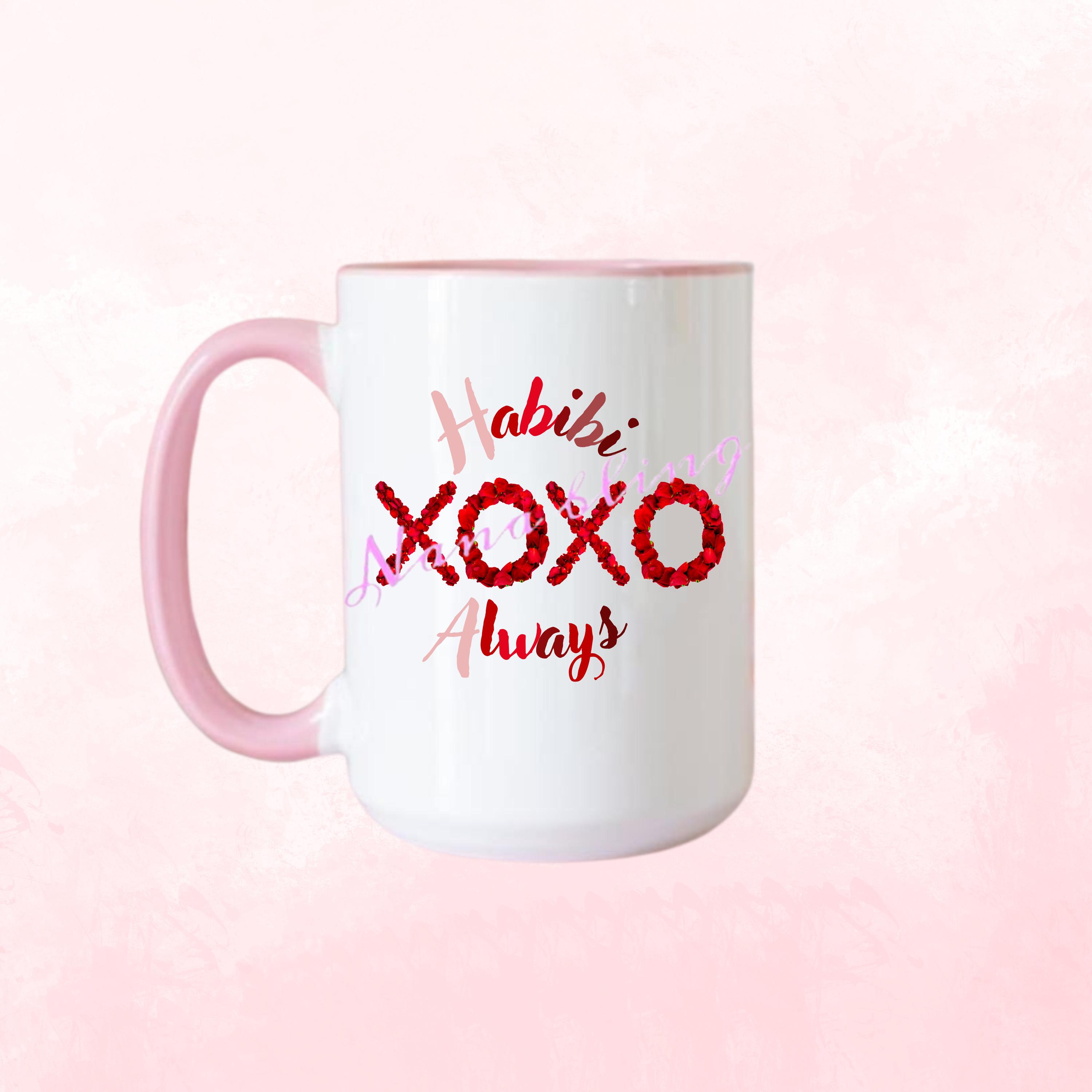 Arabic Valentine Png,habibi Love Design Png,xoxo Love Theme,floral Love ...