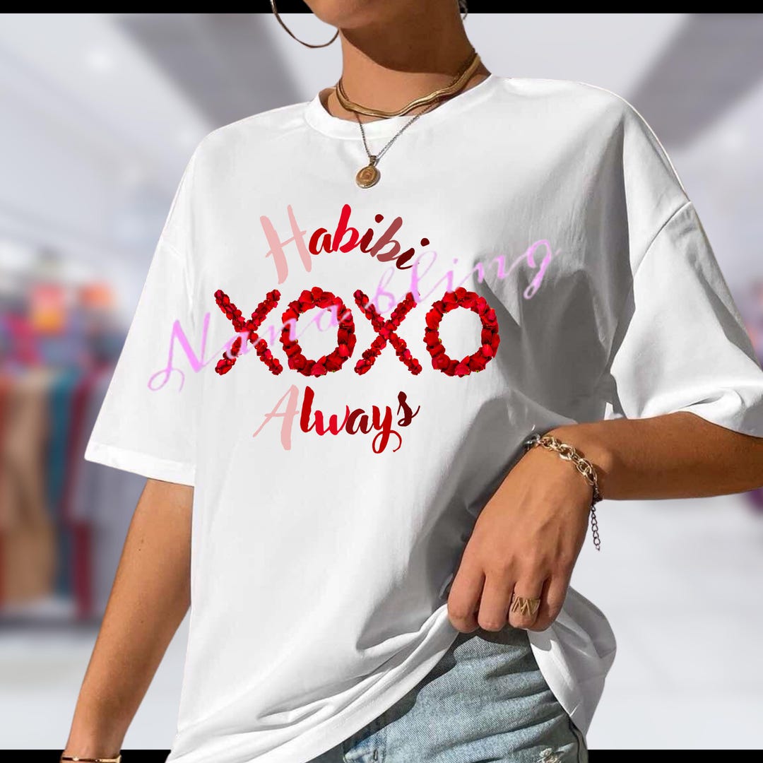 Arabic Valentine Png,habibi Love Design Png,xoxo Love Theme,floral Love ...