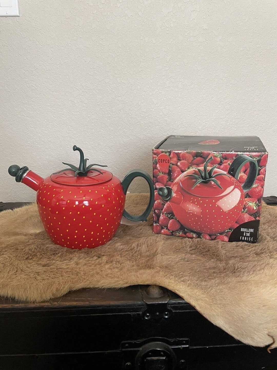 Rare COPCO Strawberry Red Shaped Enamel Metal Teapot Whistling - Etsy Rare COPCO Strawberry Red Shaped Enamel Metal Teapot Whistling - Etsy