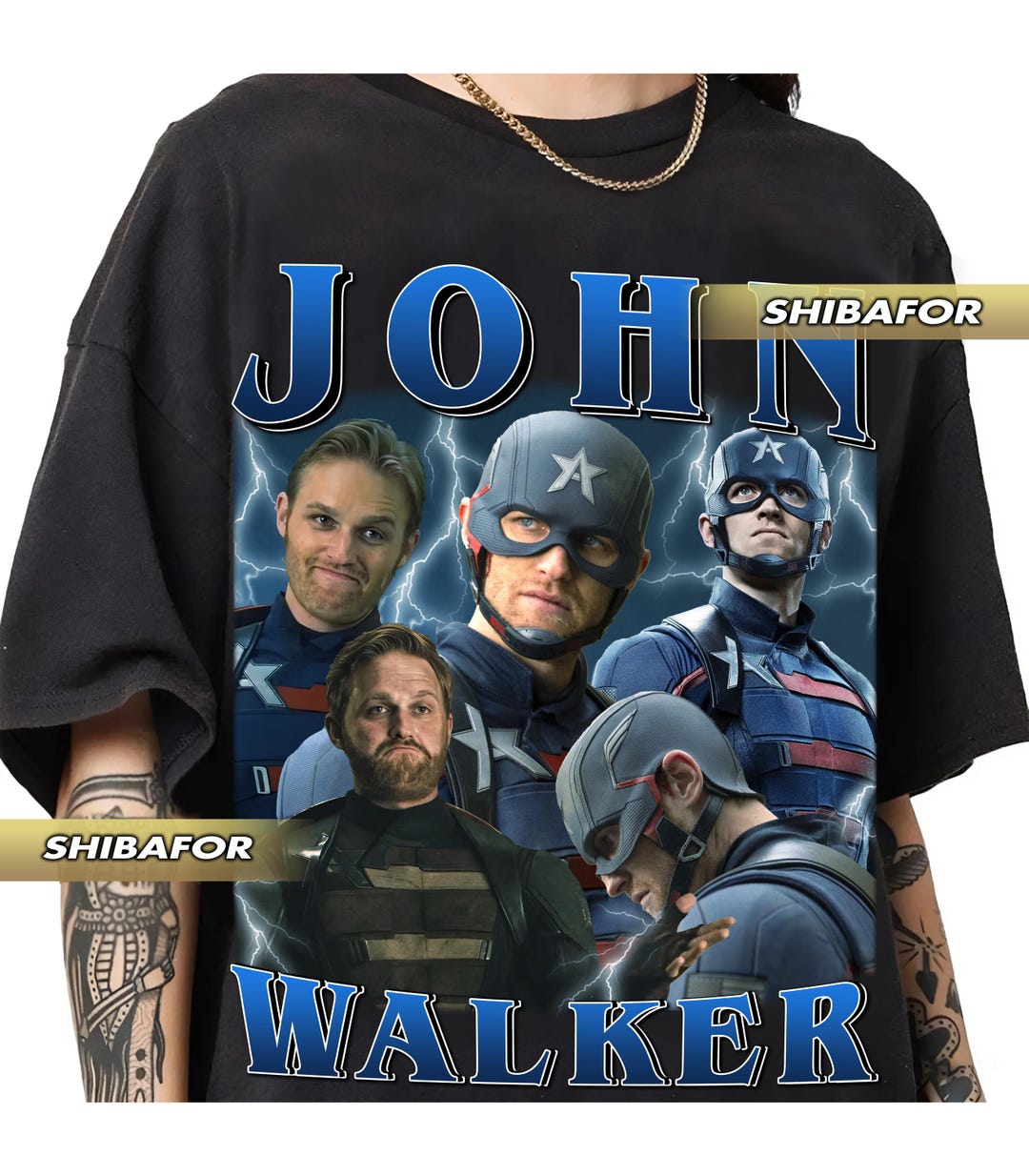 Wyatt Russell as John Walker Retro 90s Style Vintage Raptee Shirt - Etsy