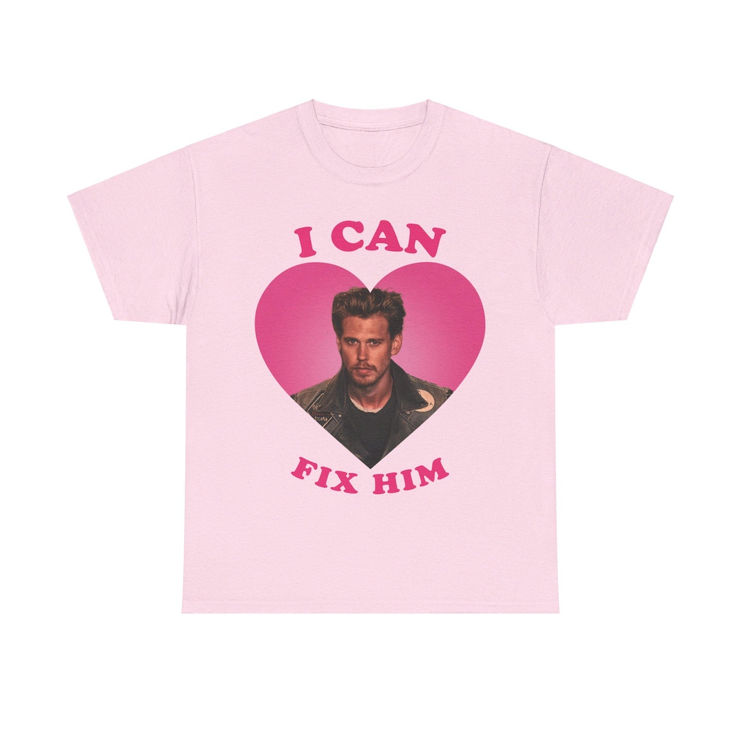 I Can Fix Him Austin Butler as Benny the Bikeriders Pink Heart Shirt - Etsy