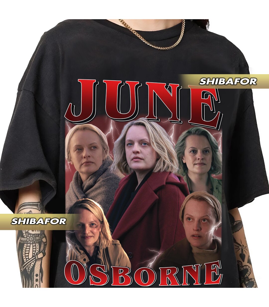 Elisabeth Moss as June Osborne Handmaid's Tale Retro 90s Style Vintage ...