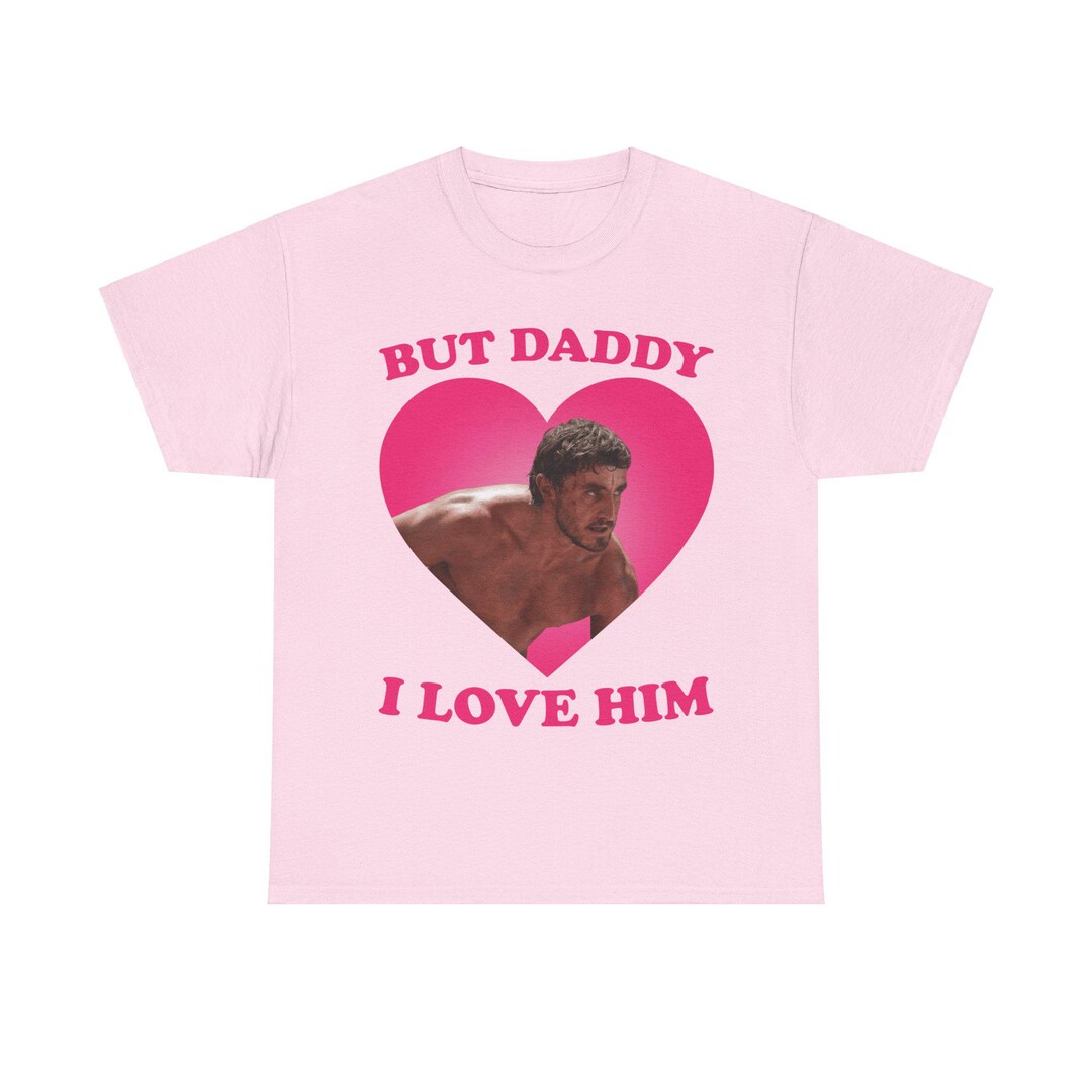 I Love Him Paul Mescal Lucius Gladiator II Pink Heart Shirt - Etsy