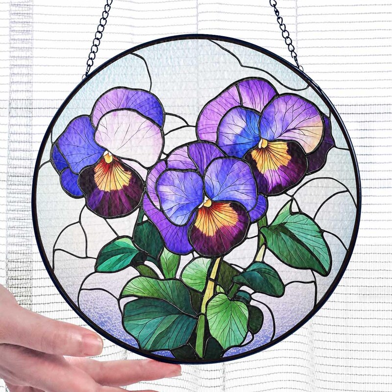 Violet Stained Glass - Etsy