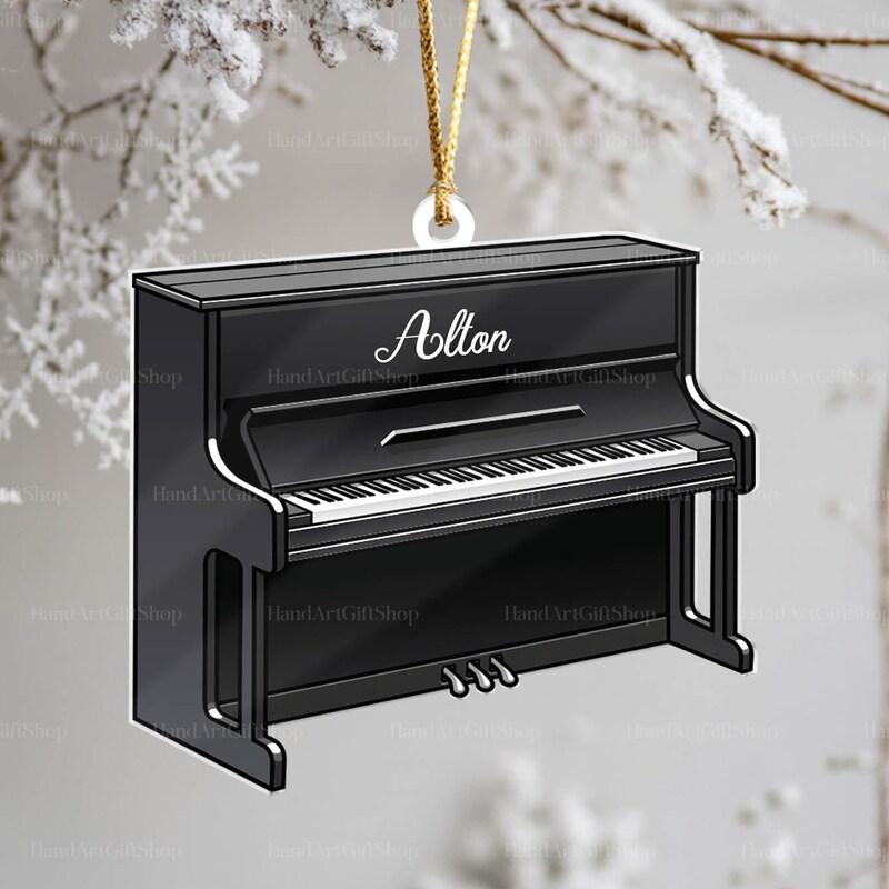 Piano Christmas Ornament - Etsy